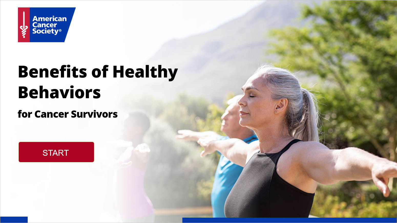 Benefits of Healthy Behaviors for Cancer Survivors Video Series - ACS4CCC